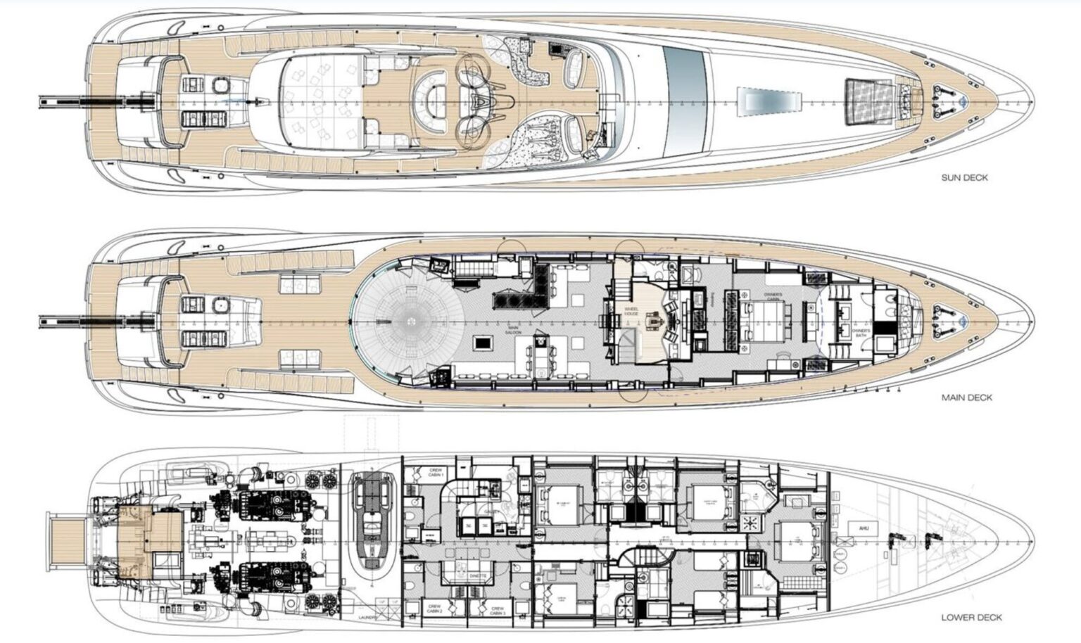 Silver Wind Yacht Layout | TWW Yachts