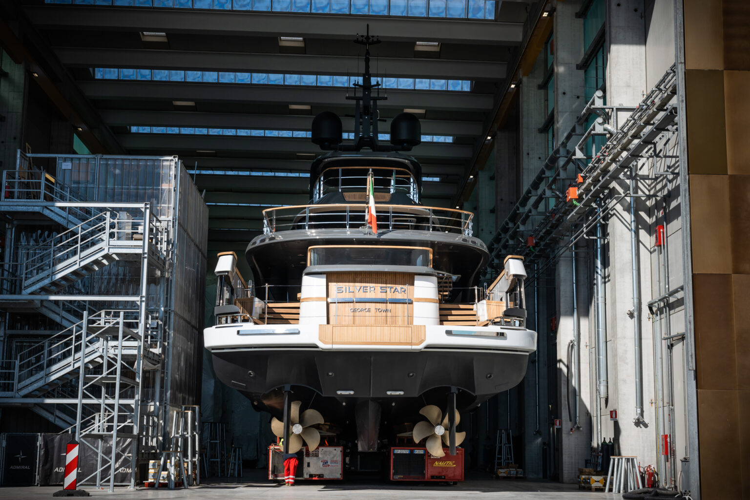 Admiral launches 55m PROJECT SILVER STAR with Armani interior - TWW Yachts