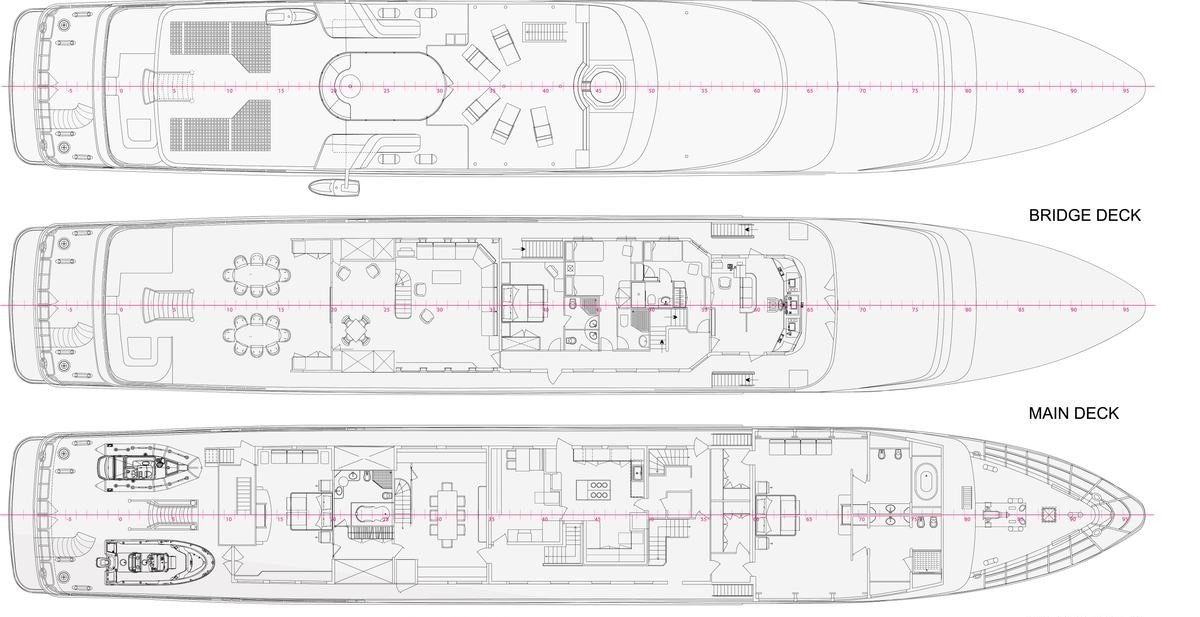 MAGNA GRECIA Yacht Layout | TWW Yachts