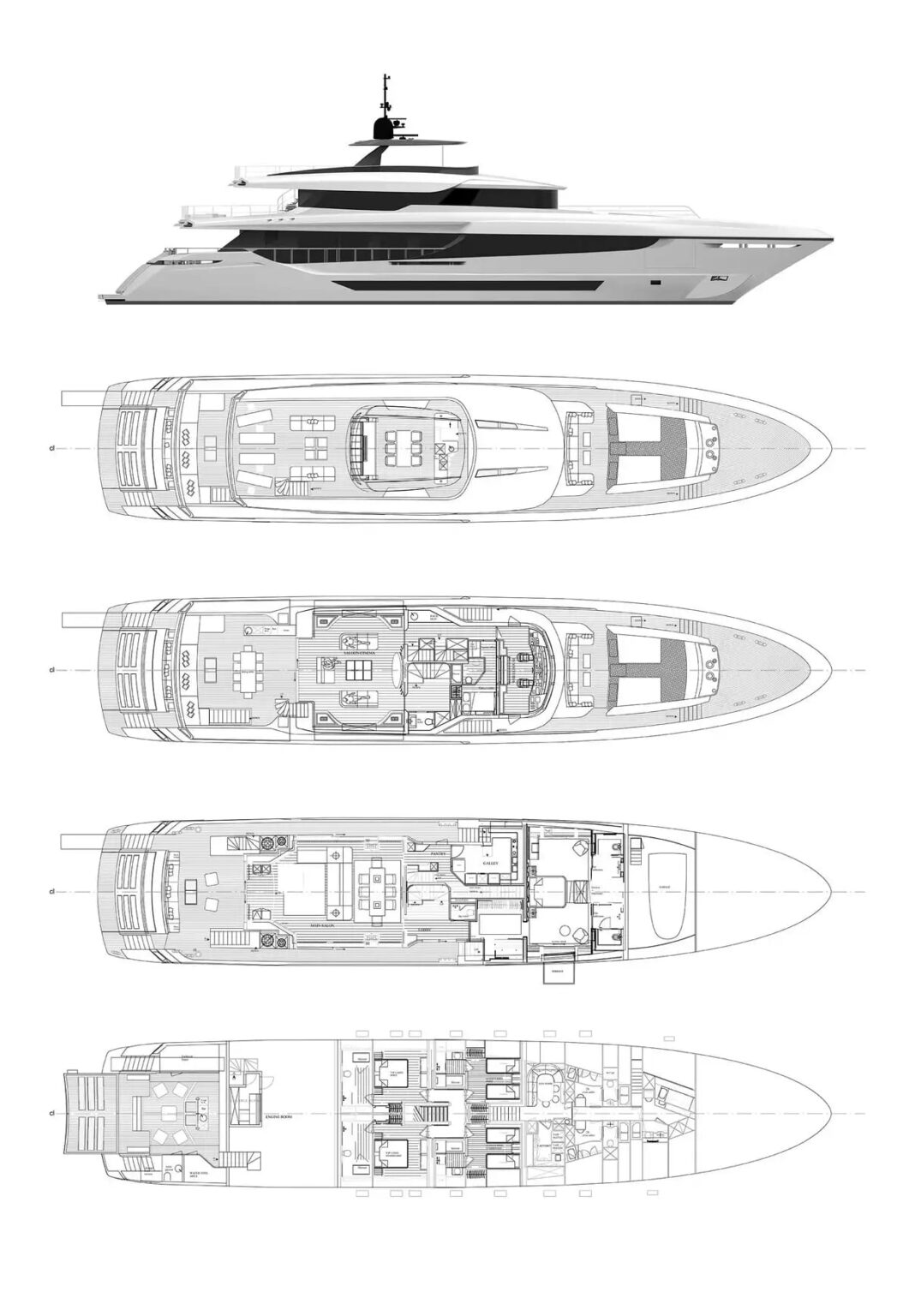 SANCTUARY Yacht Layout | TWW Yachts