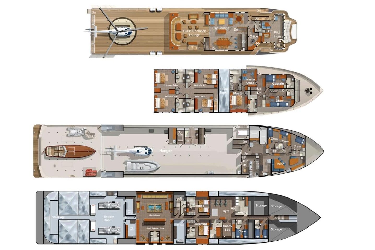 SuRi Yacht Layout | TWW Yachts