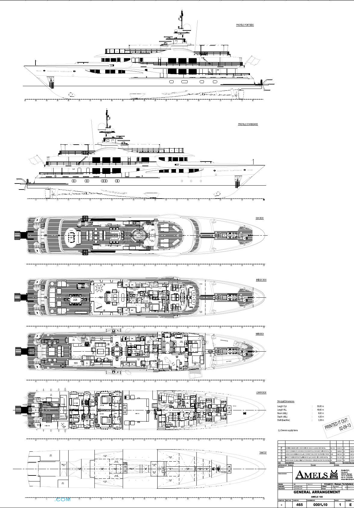 DRIFTWOOD Yacht Layout | TWW Yachts