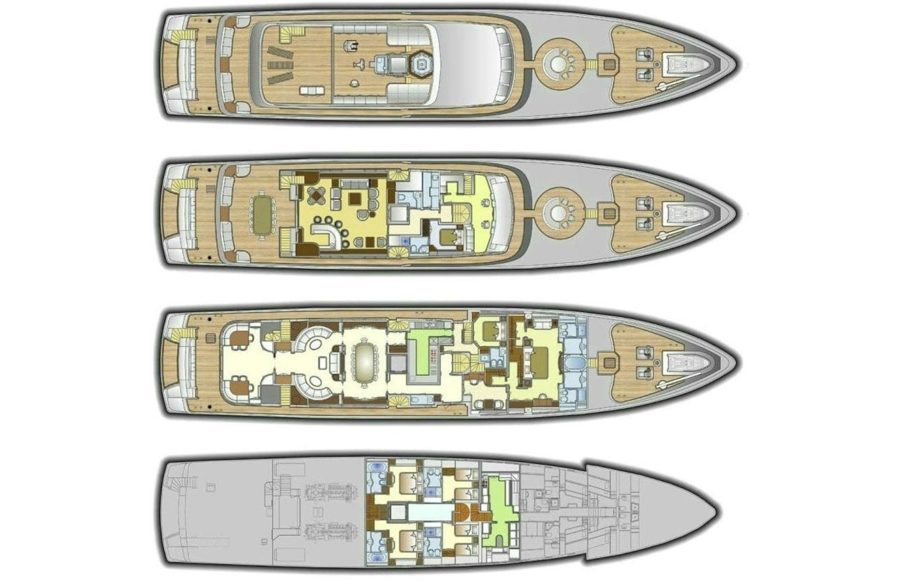 ELENA V Yacht Layout | TWW Yachts
