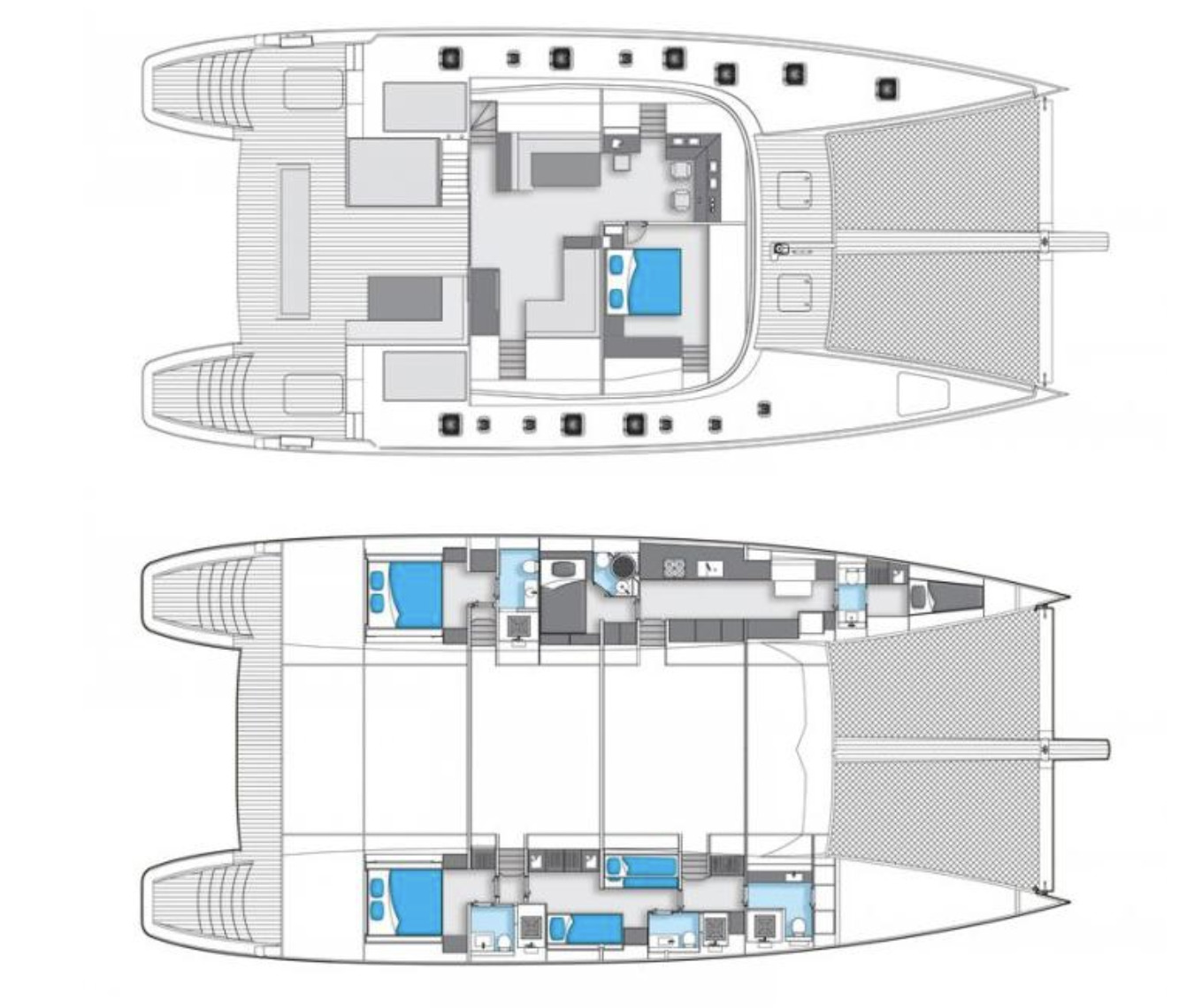 LEVANTE Yacht Layout | TWW Yachts
