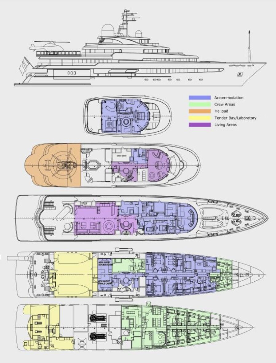 NAIA Yacht Layout | TWW Yachts