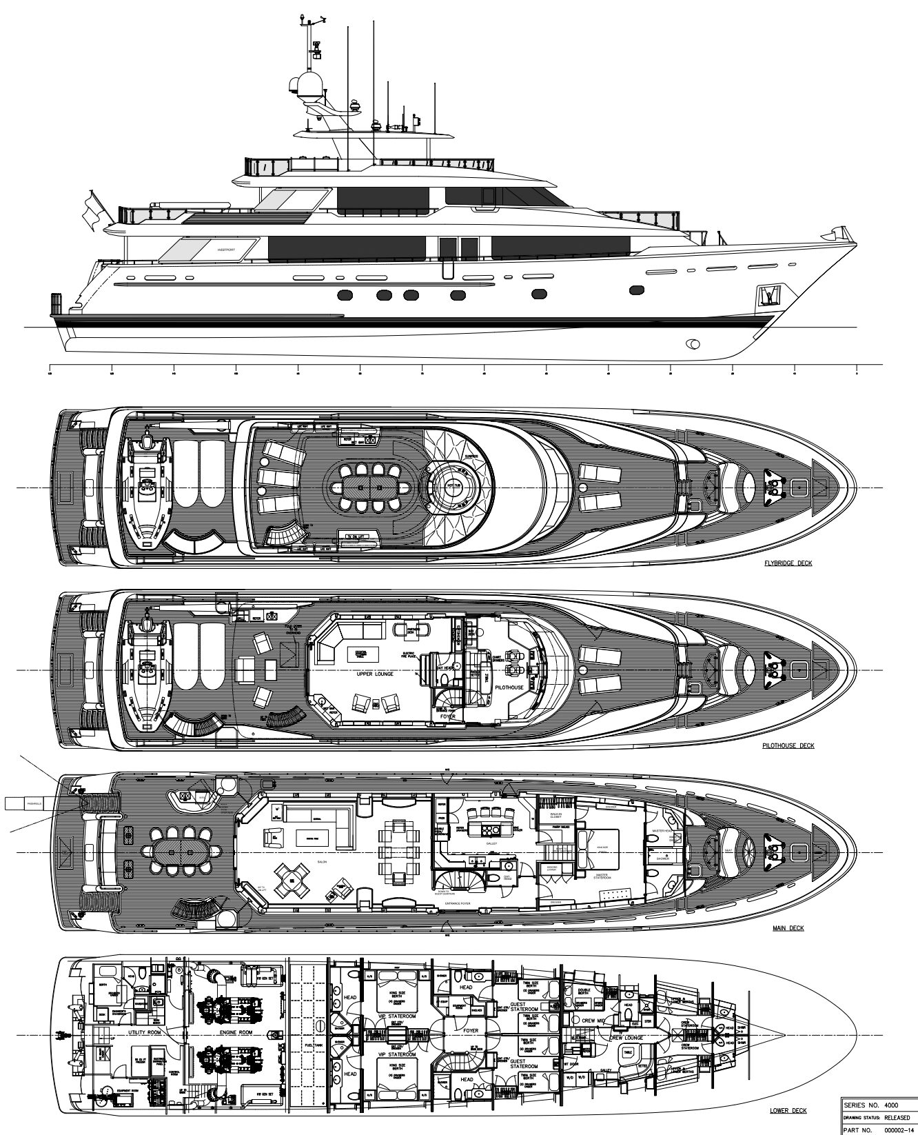 PLAN A Yacht Layout | TWW Yachts