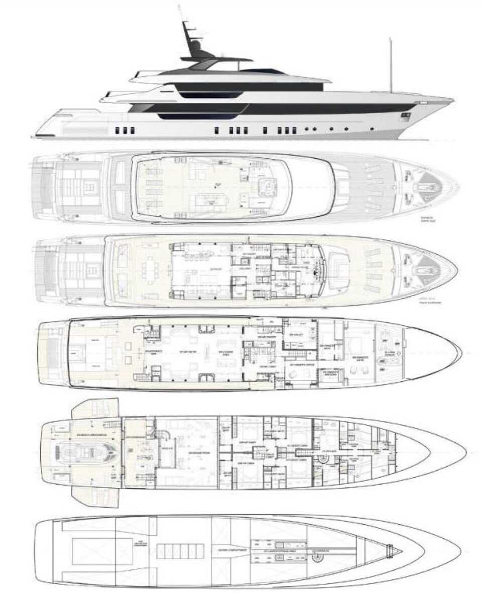 SEVEN SINS Yacht Layout | TWW Yachts