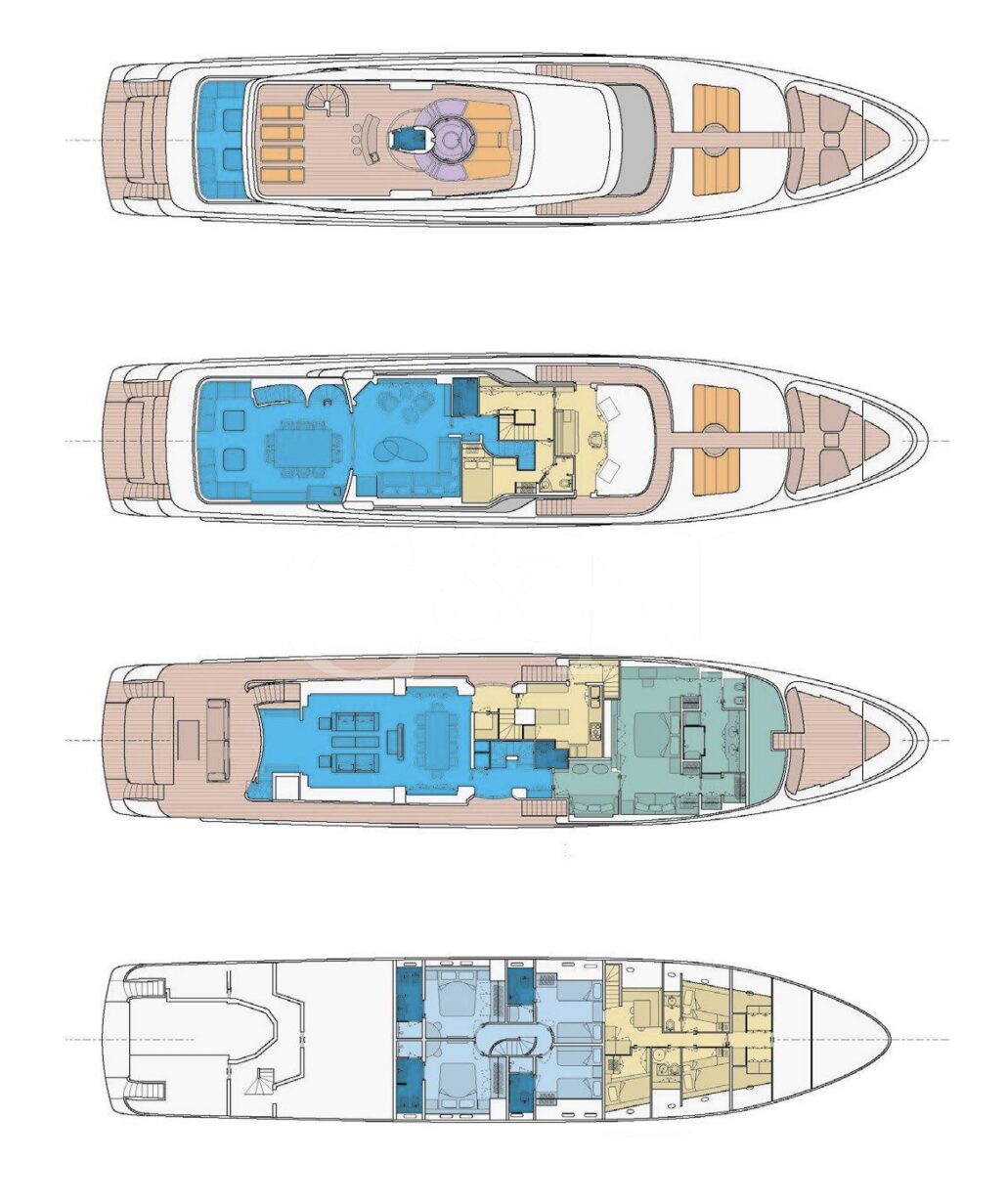 SUD Yacht Layout | TWW Yachts