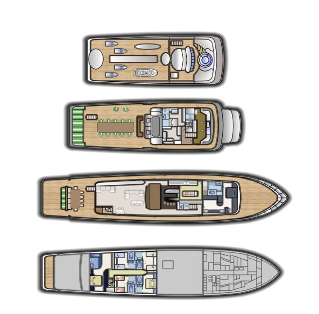BIG EAGLE Yacht Layout | TWW Yachts