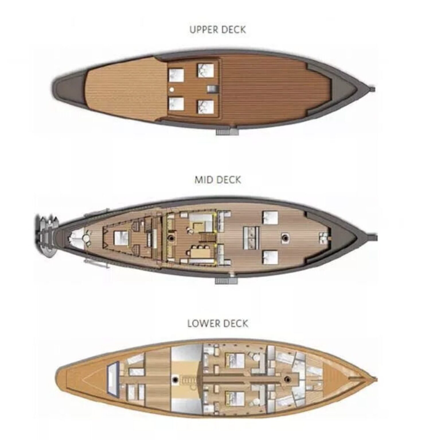 Amandira Yacht Layout | TWW Yachts