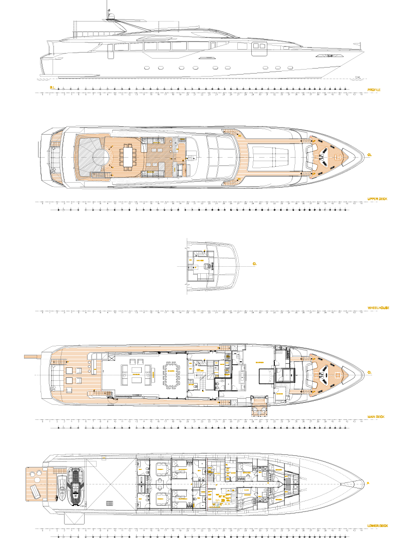ZIG ZAG OCEAN Yacht Layout | TWW Yachts